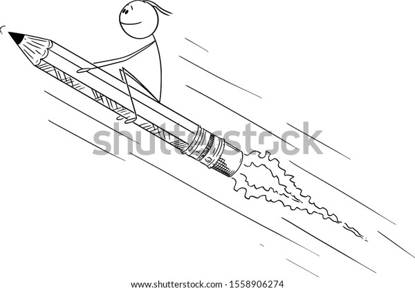 Vector cartoon stick figure drawing conceptual illustration of man or ...