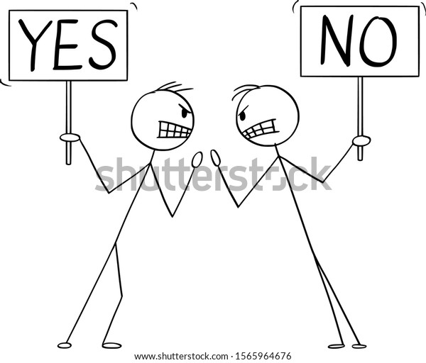 Vector Cartoon Stick Figure Drawing Conceptual Stock Vector (Royalty ...