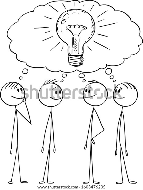 Vector Cartoon Stick Figure Drawing Conceptual庫存向量圖 (免版稅) 1603476235