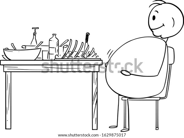 Vector Cartoon Stick Figure Drawing Conceptual Stock Vector (Royalty ...
