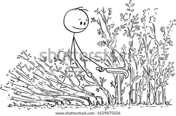 Vector Cartoon Stick Figure Drawing Conceptual 库存矢量图（免版税）1629875026 ...