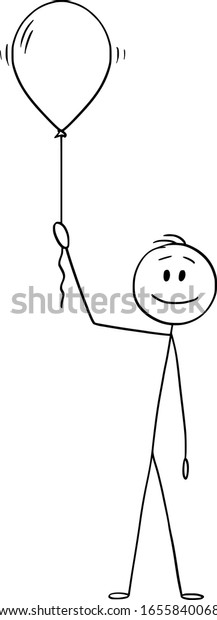 Vector Cartoon Stick Figure Drawing Conceptual Stock Vector (Royalty ...