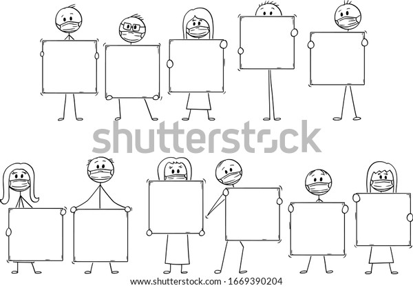 Vector Cartoon Stick Figure Drawing Conceptual Stock Vector (Royalty ...