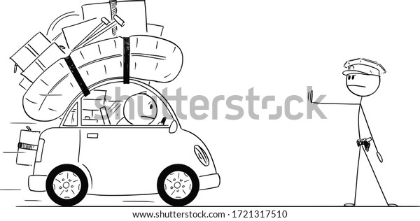 Vector Cartoon Stick Figure Drawing Conceptual Stock Vector (Royalty ...