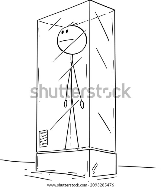 Vector Cartoon Stick Figure Drawing Conceptual Stock Vector (Royalty ...