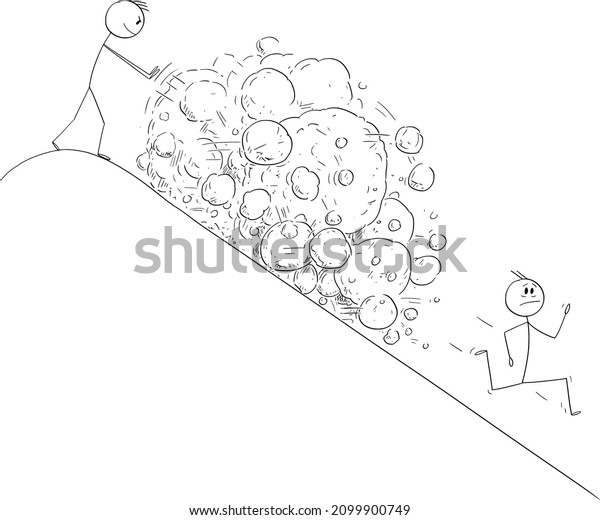 Vector Cartoon Stick Figure Illustration Man Stock Vector (Royalty Free ...