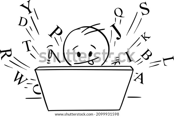380 Stickman Writing Stock-Vektorgrafiken, Bilder und künstlerische ...