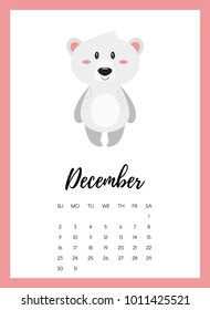 Calendar Page Cute Doodle Cat Isolated Stock Vector (Royalty Free ...
