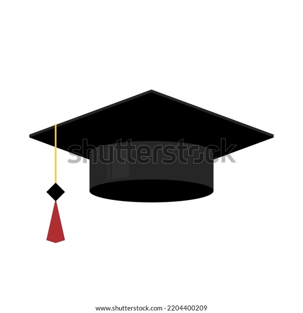 Vector Cartoon Style Illustration Graduation Cap Stock Vector (Royalty ...