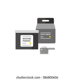 Vector Cartoon Washing Powder Laundry Powder Stock Vector (Royalty Free ...