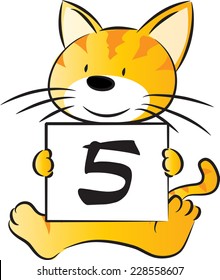 Cowrabbit Cat Funny Animal Cartoonvector Illustration: vetor stock ...