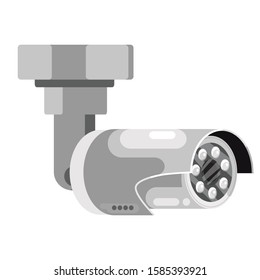 Vector Cctv Illustration Isolated White Vector Stock Vector (Royalty ...