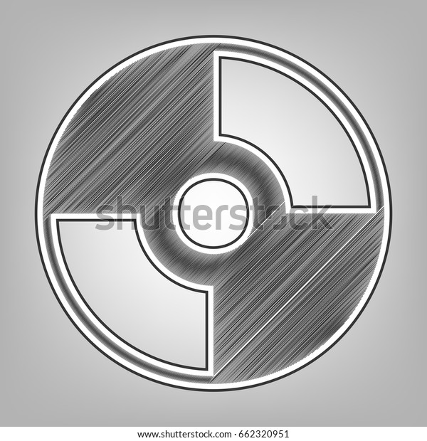 Vector Cd Dvd Sign Vector Pencil Stock Vector (Royalty Free) 662320951 ...