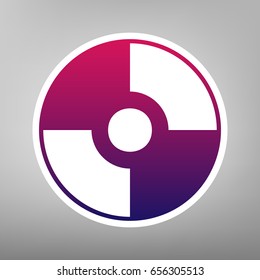 Vector Cd Dvd Sign Vector Purple Stock Vector (Royalty Free) 656305513 ...