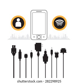 664 Phone charger sketch Images, Stock Photos & Vectors | Shutterstock