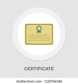 Vector Certificate Icon Award Symbol Certificate Stock Vector (Royalty ...