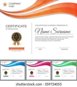 Vector Certificate Template Stock Vector (Royalty Free) 359724053 ...