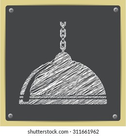 Vector Chalk Drawn Sketch Luster Icon Stock Vector (Royalty Free ...