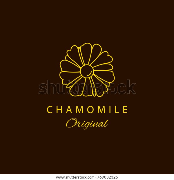 Vector Chamomile Logo Design Templates Emblem: vetor stock (livre de ...