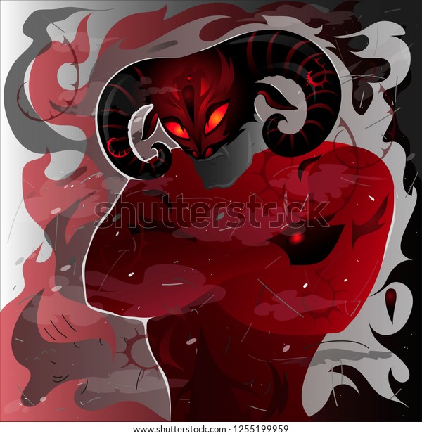Vector Character Cartoon Stubborn Strong Big Stock Vector (Royalty Free ...