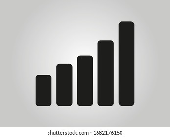 Vector Chart Icon Graph Growing Movement Stock Vector (Royalty Free ...