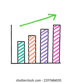Vector Chart Icon Graph Growing Movement Stock Vector (Royalty Free ...