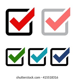 Vector Check Mark Icon Politics Election Stock Vector (Royalty Free ...