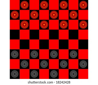 Vector Checkerboard Game Pieces Stock Vector (Royalty Free) 18242428 ...