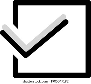 Vector Checklist Symbol Around Box Stock Vector (royalty Free