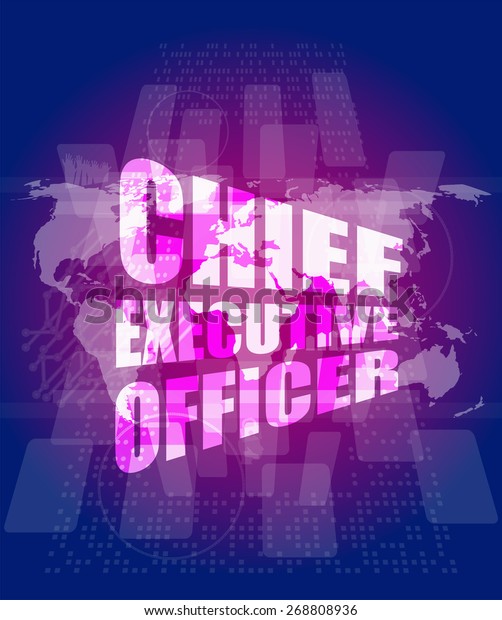 Vector Chief Executive Officer Word On Stock Vector (Royalty Free ...