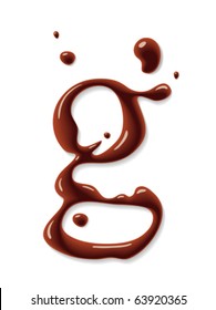 Vector Chocolate Letter Stock Vector (Royalty Free) 63920398