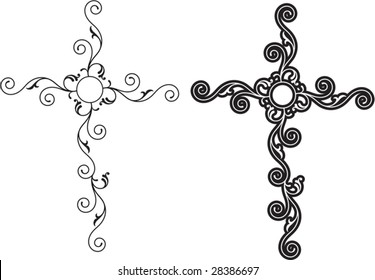 Diseño de cruces cristianas vectoriales: vector de stock (libre de ...