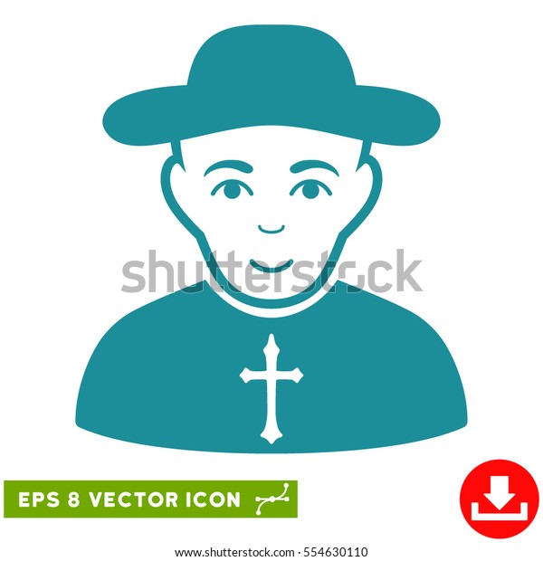 Vector Christian Priest Eps Vector Pictogram Stock Vector (Royalty Free ...