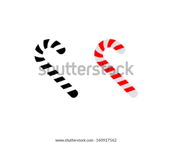 Vector Christmas Candy Cane Icon Symbol Stock Vector (Royalty Free ... Vector Christmas Candy Cane Icon Symbol Stock Vector (Royalty Free ...