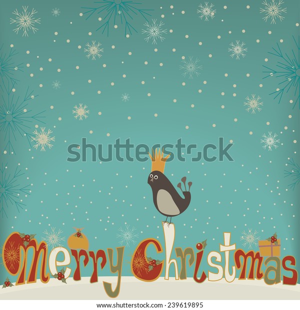 Vector Christmas Card Stock Vector Royalty Free 239619895 Shutterstock