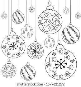 Vector Christmas Invitation Card Many Different Stock Vector (Royalty ...