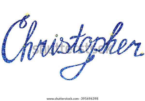 Vector Christopher Name Lettering Tinsels Stock Vector (Royalty Free ...