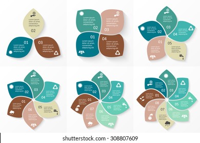 Vector Circle Eco Infographic Ecology Template Stock Vector (Royalty ...