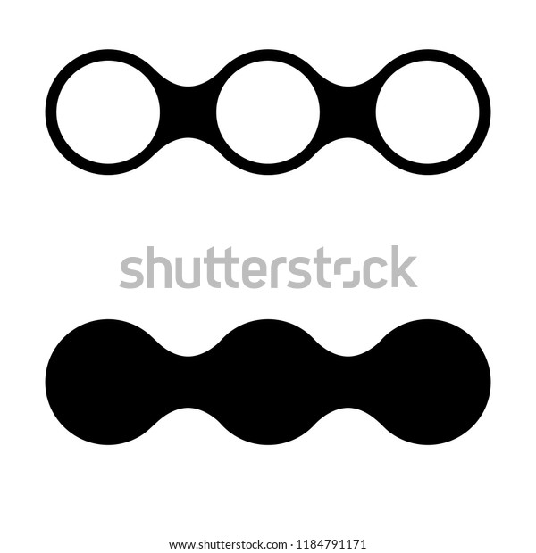 Vector Circle Infographic Circles Interconnected Stock Vector (Royalty ...