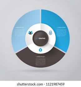 Pie Chart Share 60 40 Percent Stock Vector (Royalty Free) 1019670604