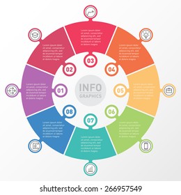 8,744 Circle 8 parts Images, Stock Photos & Vectors | Shutterstock