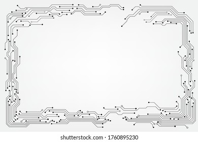 Circuit Board Technology Information Pattern Concept 스톡 벡터(로열티 프리 ...