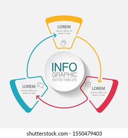 Round Flowchart Infographics Diagram Stock Vector (Royalty Free ...