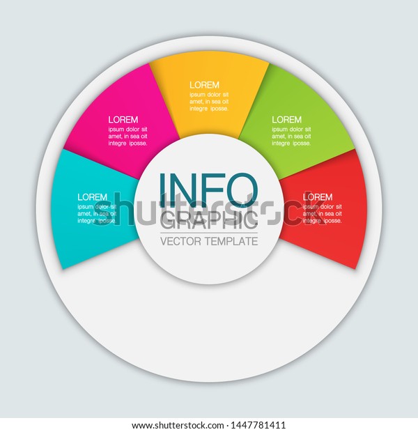 Vector Circular Infographic Diagram Template Business Stock Vector ...