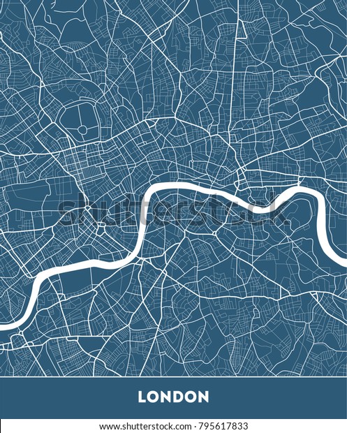 Vector City Map London Well Organized Stock Vector (Royalty Free ...