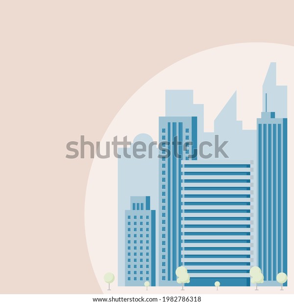 Vector City Skyline Skyscraper Shadows Stock Vector (Royalty Free ...