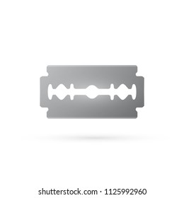 Vector Classic Realistic Razor Blade Isolated Stock Vector (Royalty ...