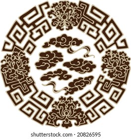 Vector Classical Traditional Chinese Pattern Stock Vector (Royalty Free ...