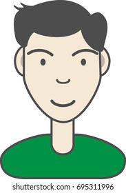 Vector Clip Art Asian Man Stock Vector (Royalty Free) 695311996 ...