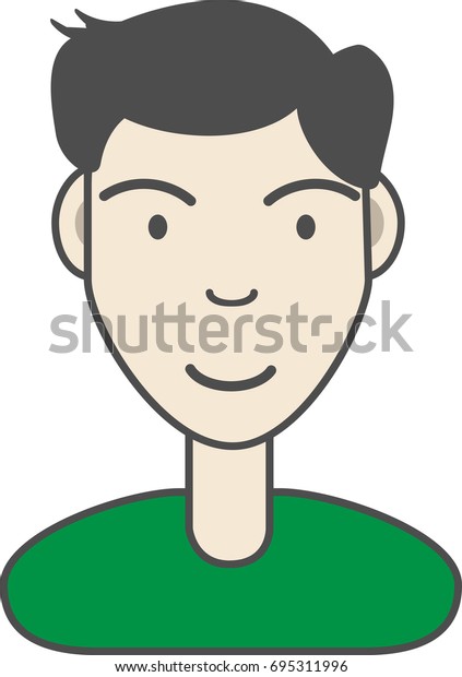 Vector Clip Art Asian Man Stock Vector (Royalty Free) 695311996 ...